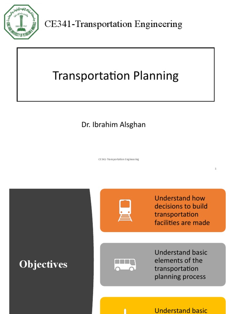 8 Transportation Planning | PDF | Transport