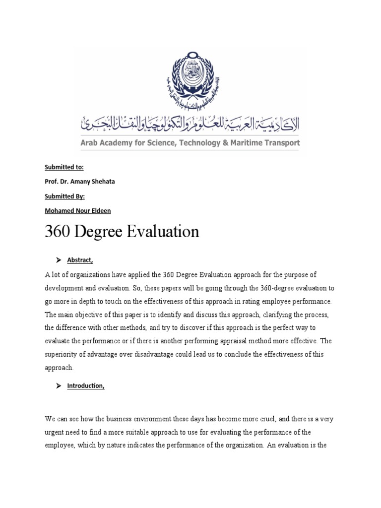 Evaluating 360 Feedback | PDF | Performance Appraisal | Evaluation