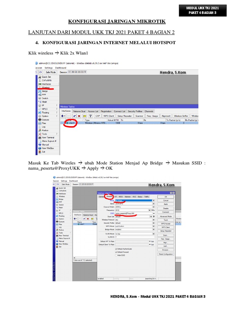 Modul Ujikom TKJ Paket 4 2021 Bagian 3 | PDF