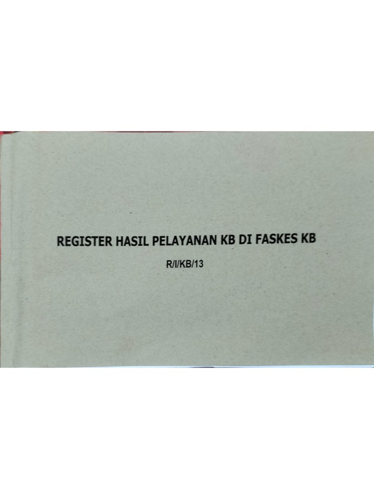 Buku Register Kb Pdf