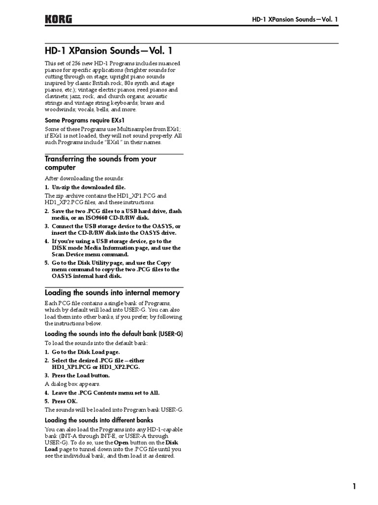 HD-1 XPansion Vol1 E1 | PDF | Computer Data Storage | Computer File