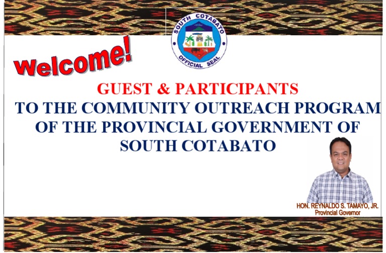 Tarpaulin For Community Outreach Program Provincial2022 Welcome Guest ...