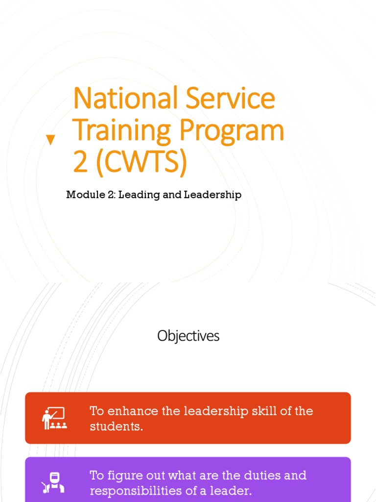 2 Module 2 NSTP 2 Leading and Leadership | PDF | Leadership | Servant ...