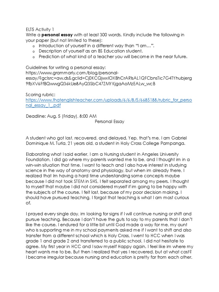 A Student's Journey: Finding Purpose through Shifting Courses and Never ...