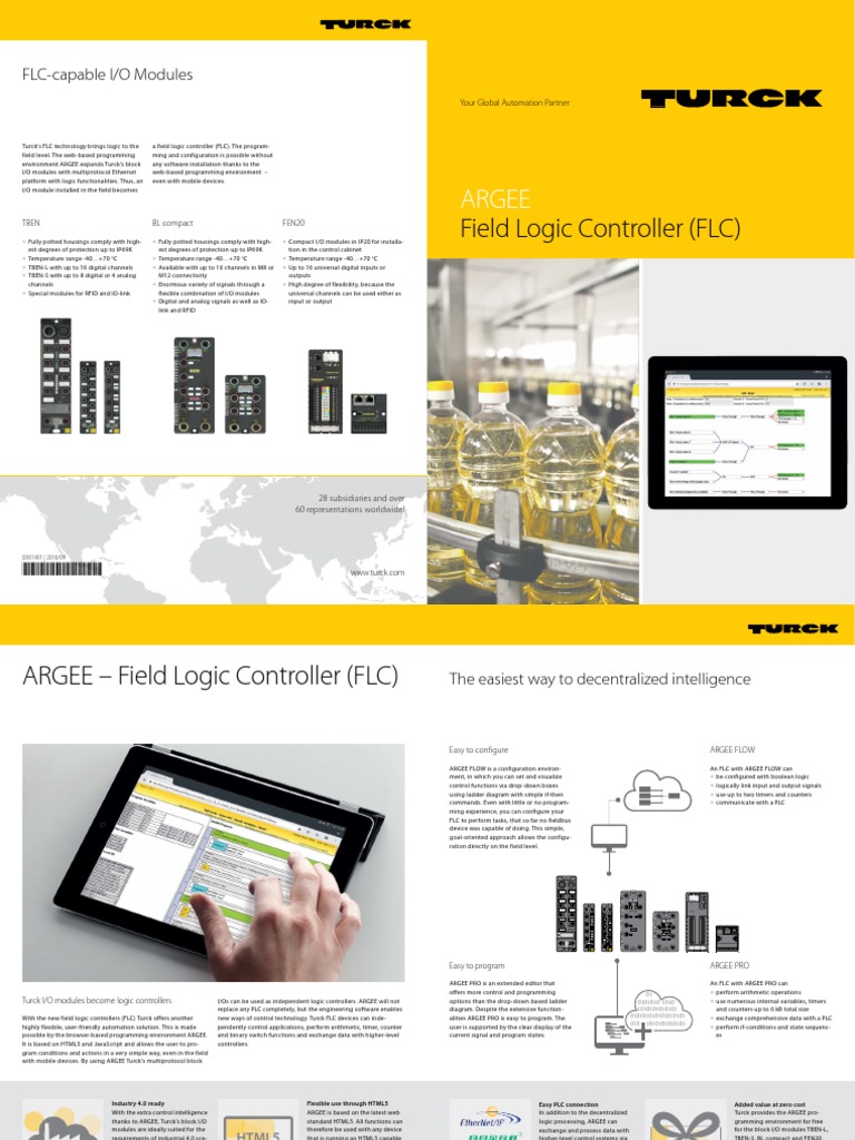 Argee: Field Logic Controller (FLC) | PDF | Programmable Logic Controller | Input/Output