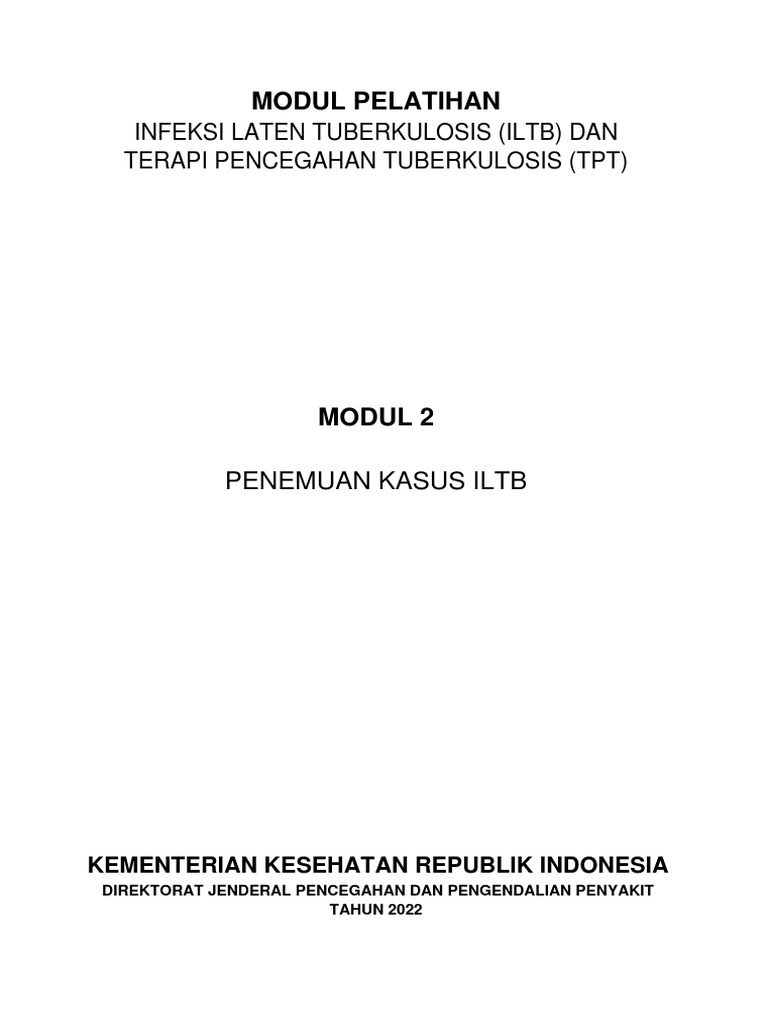 Peserta - Final - Modul 2 Penemuan Kasus ILTB | PDF | Sains & Matematika | Kesehatan Holistik