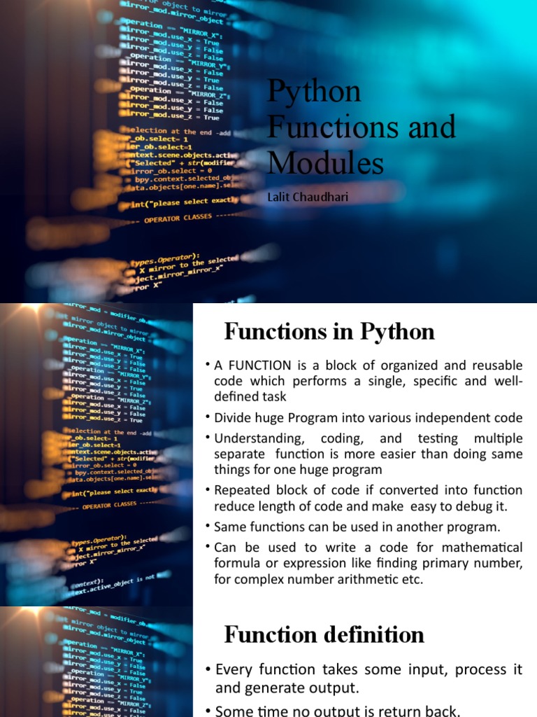 Unit 2 Functions And Modules Lrc Pdf Parameter Computer Programming Function Mathematics