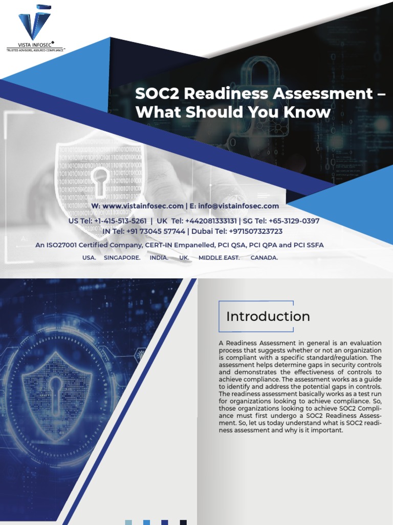 SOC2 Readiness Assessment - What Should You Know | PDF | Audit ...