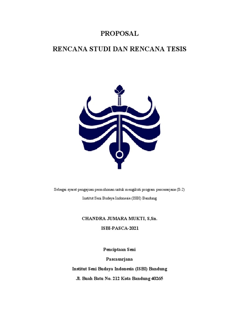 Contoh Proposal Rencana Tesis 1 | PDF
