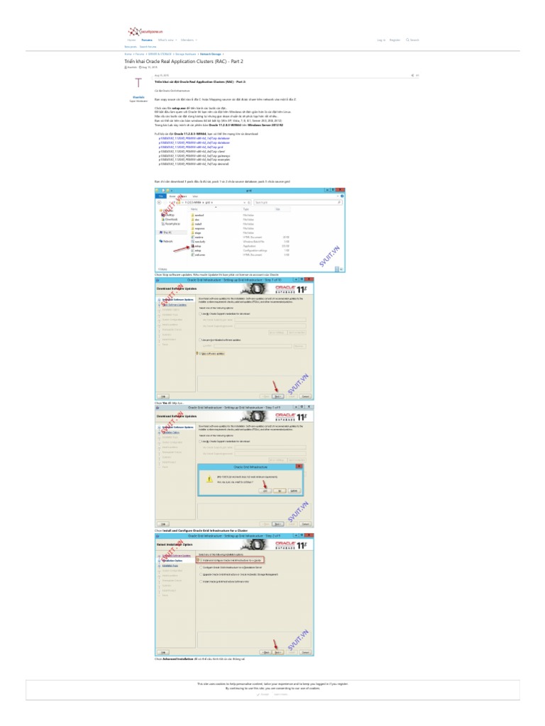 Triển khai Oracle Real Application Clusters (RAC) - Part 2 - Lab Network System Security | PDF