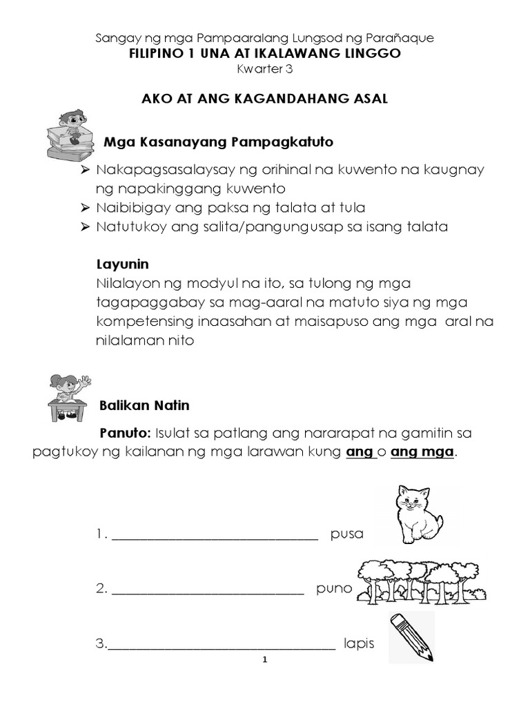 Fil 1 - Q3 - Module1 - Weeks1-2 | PDF