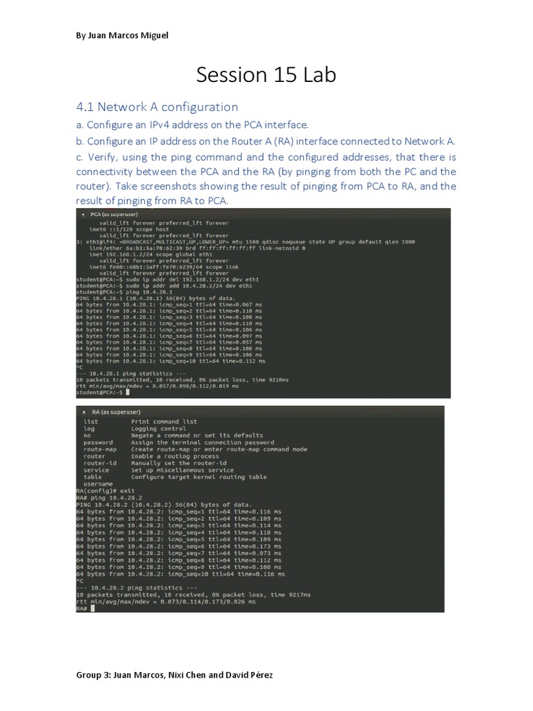 Session 14 Lab | PDF | Router (Computing) | Ip Address