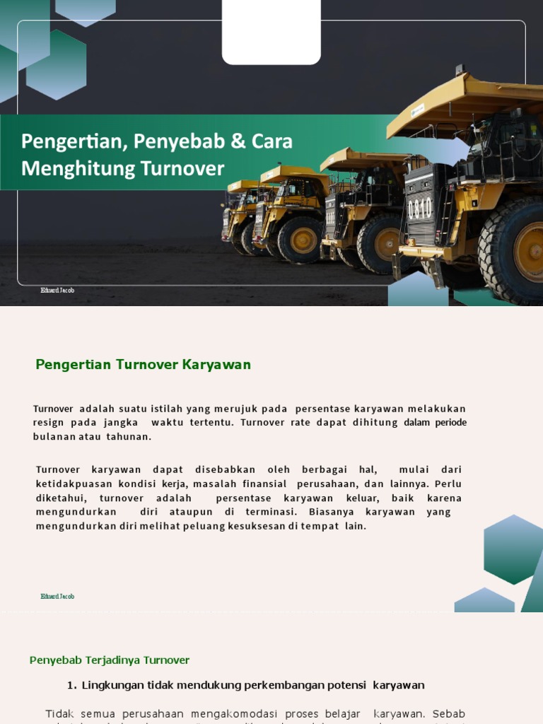 Pengertian, Penyebab Dan Cara Menghitung Turnover | PDF
