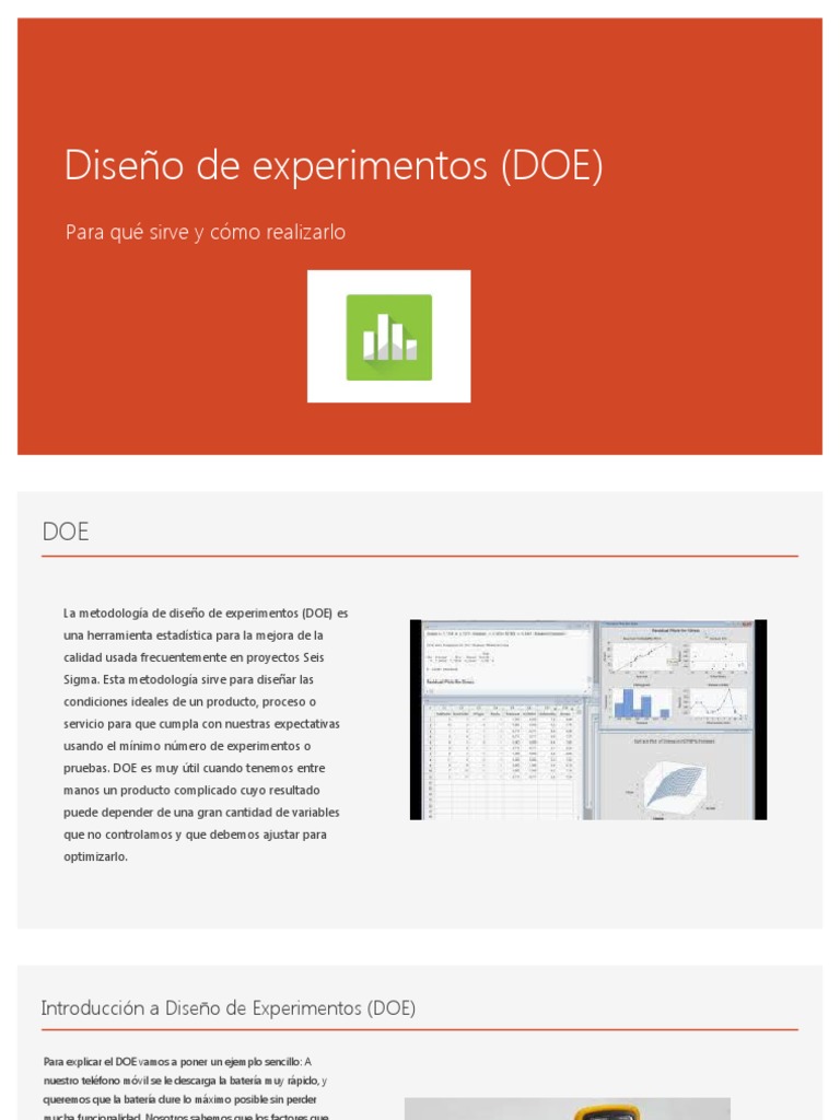 DOE en Minitab: Guía Práctica | PDF | Diseño de experimentos | Experimentar