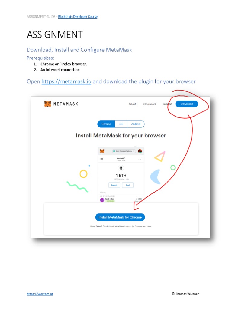 009 Assignment Download Install and Configure MetaMask-AS2-original | PDF | Communication ...