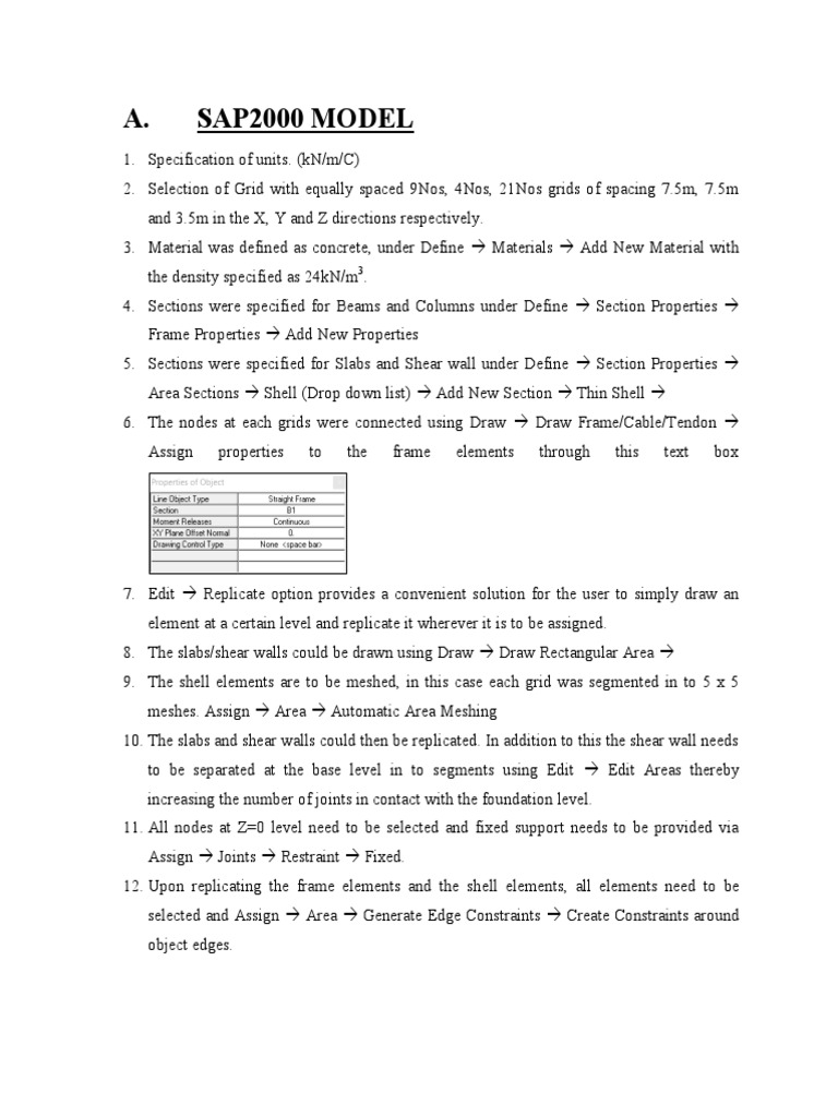 Sap2000 Model | PDF | Bending | Beam (Structure)