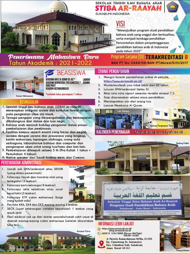 Biaya Kuliah STIBA Ar-Raayah 2021-2022 | PDF