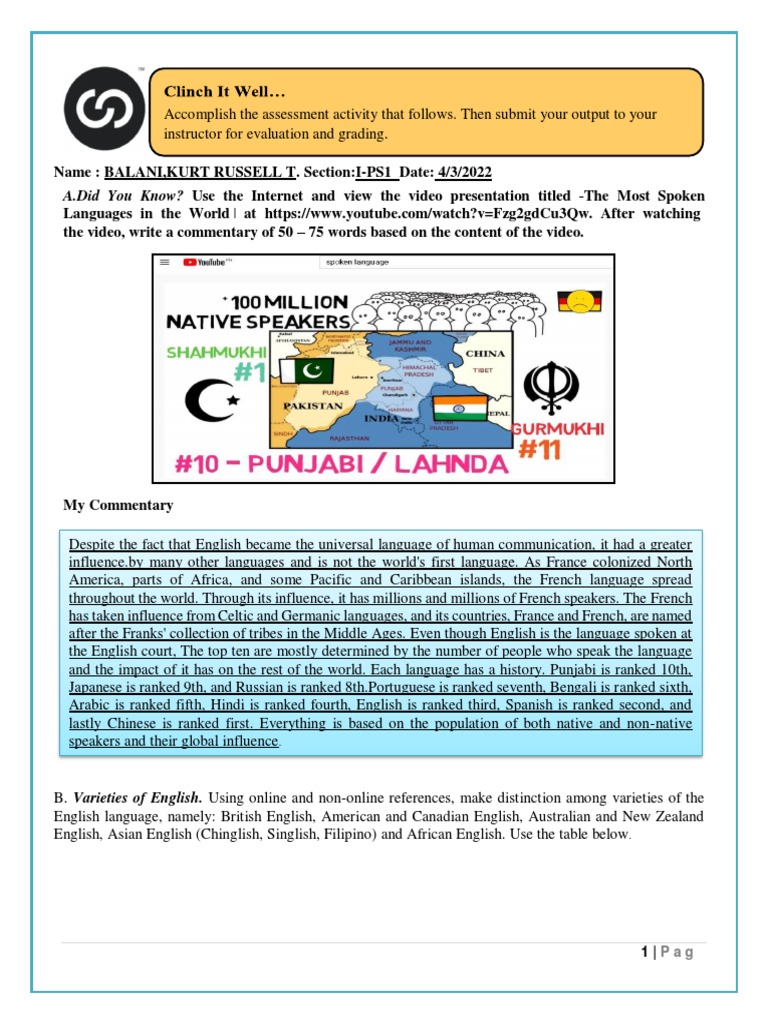 GEPC Module 3 Varieties and Registers of Language 1 | PDF | English ...