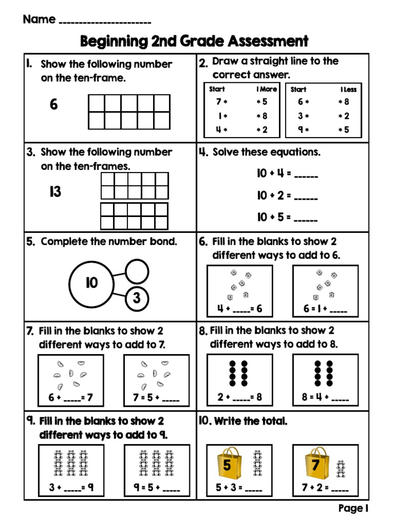 2nd Grade Math Assessment | PDF | Mathematics