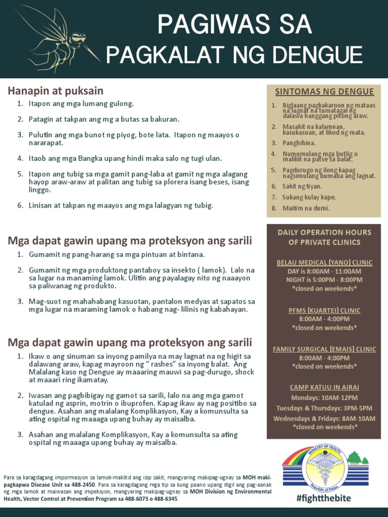 Dengue Poster_Tagalog | PDF