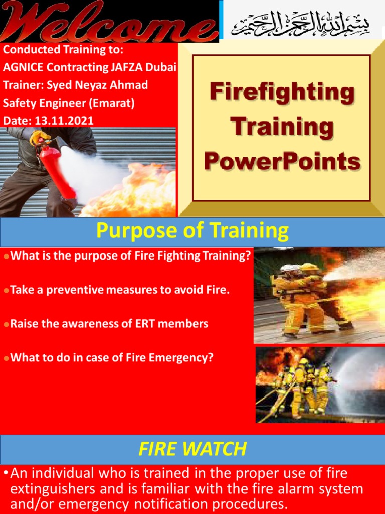 Fire Fighting Training Overview 2021 | PDF | Fires | Materials
