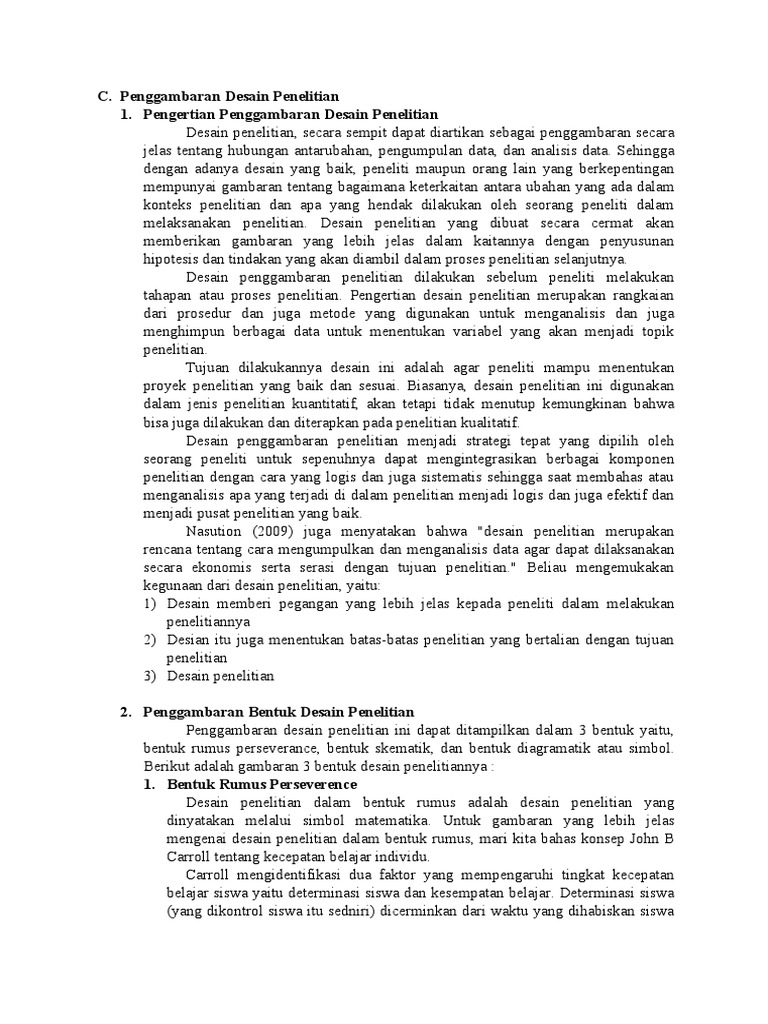 Penggambaran Desain Penelitian | PDF | Seni