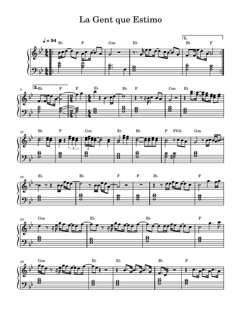 La Gent Que Estimo | PDF