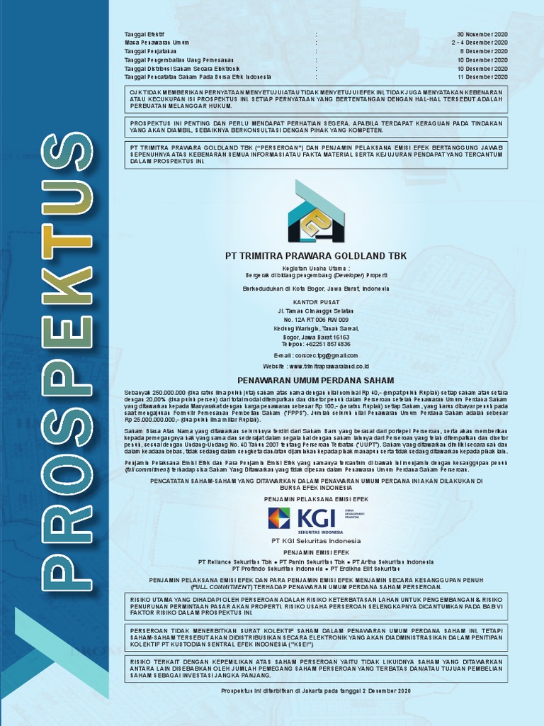 Atap Prospektus Ipo 2020 | PDF