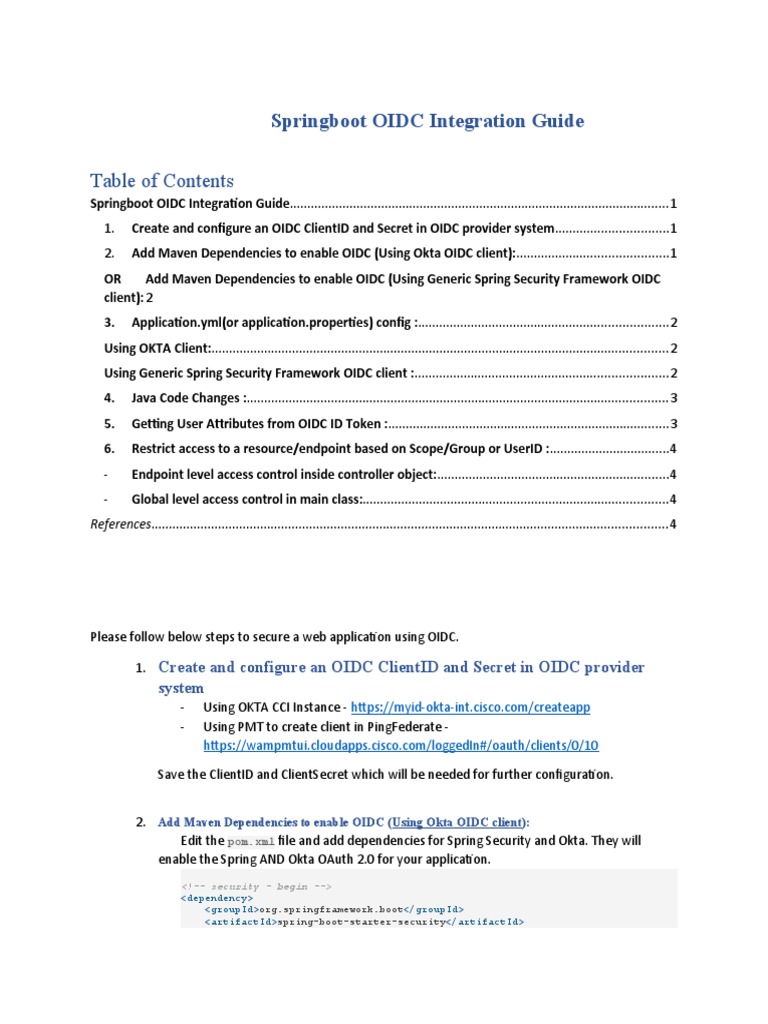 Springboot OIDC Integration | PDF | Information Technology Management | Software Engineering