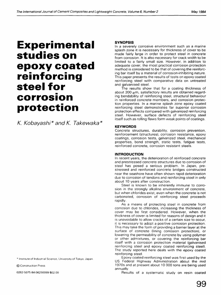 Experimental | PDF | Corrosion | Epoxy