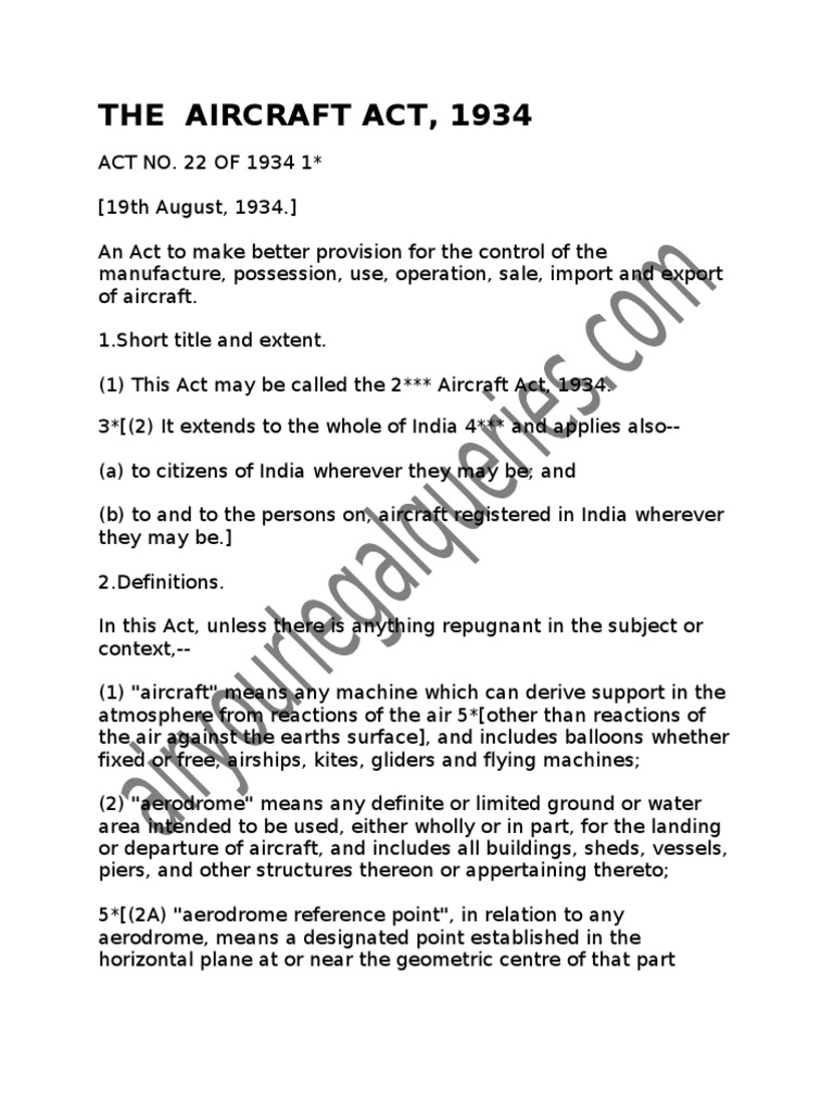 aircraft-act-1934-pdf-arbitral-tribunal-arbitration