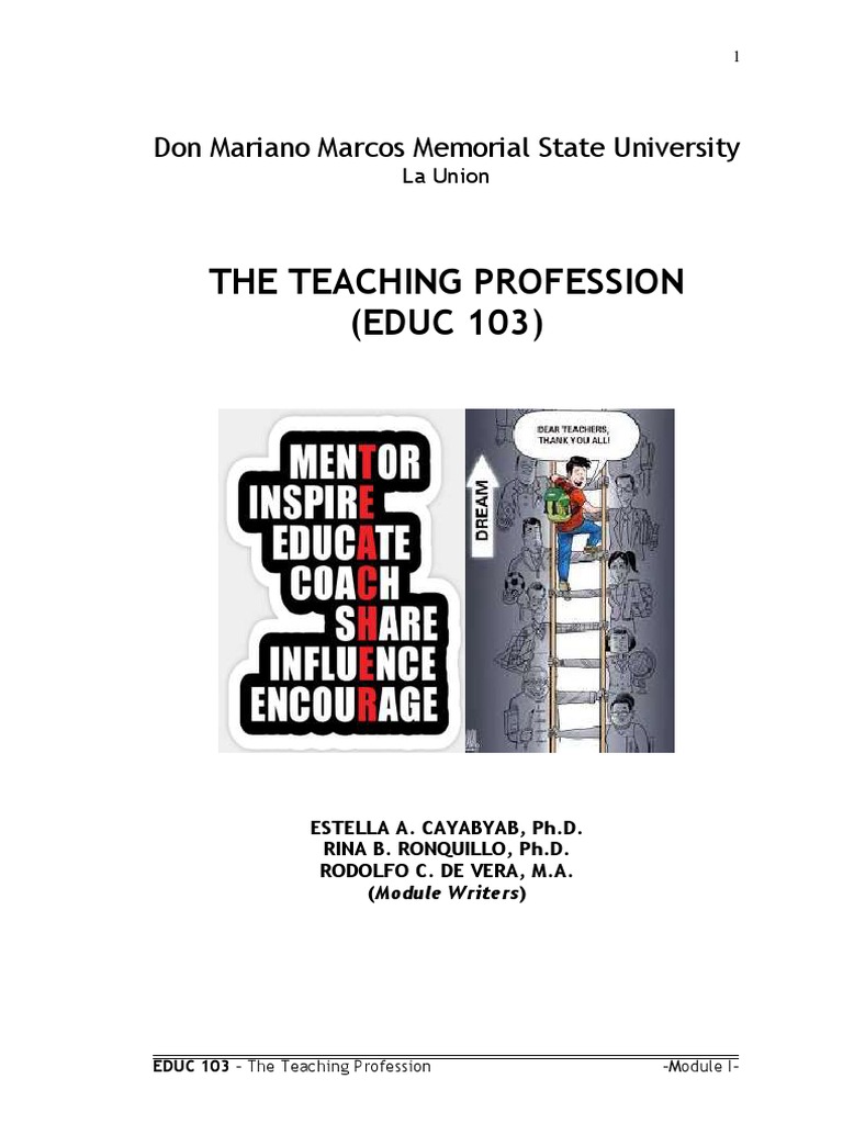 Module 1 Prof | PDF | Teaching Method | Teachers