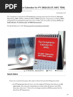 Statutory Due Dates Chart | PDF | Government Finances | Taxes