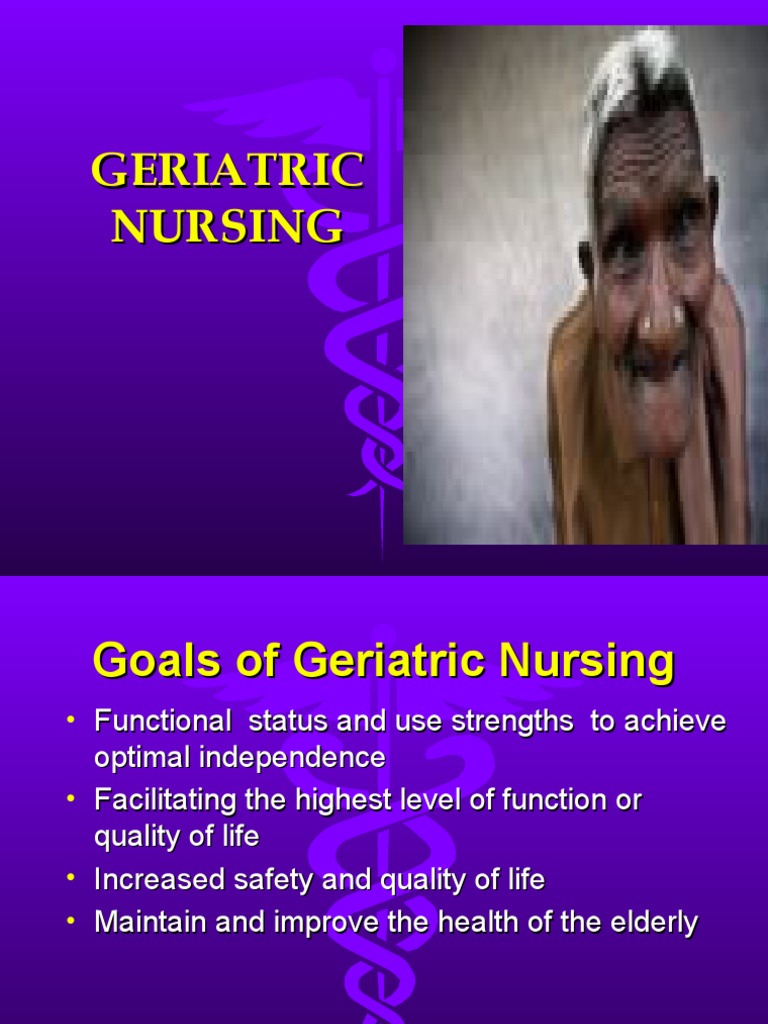 Goals and Definitions in Geriatric Nursing | PDF | Grief | Parkinson's ...