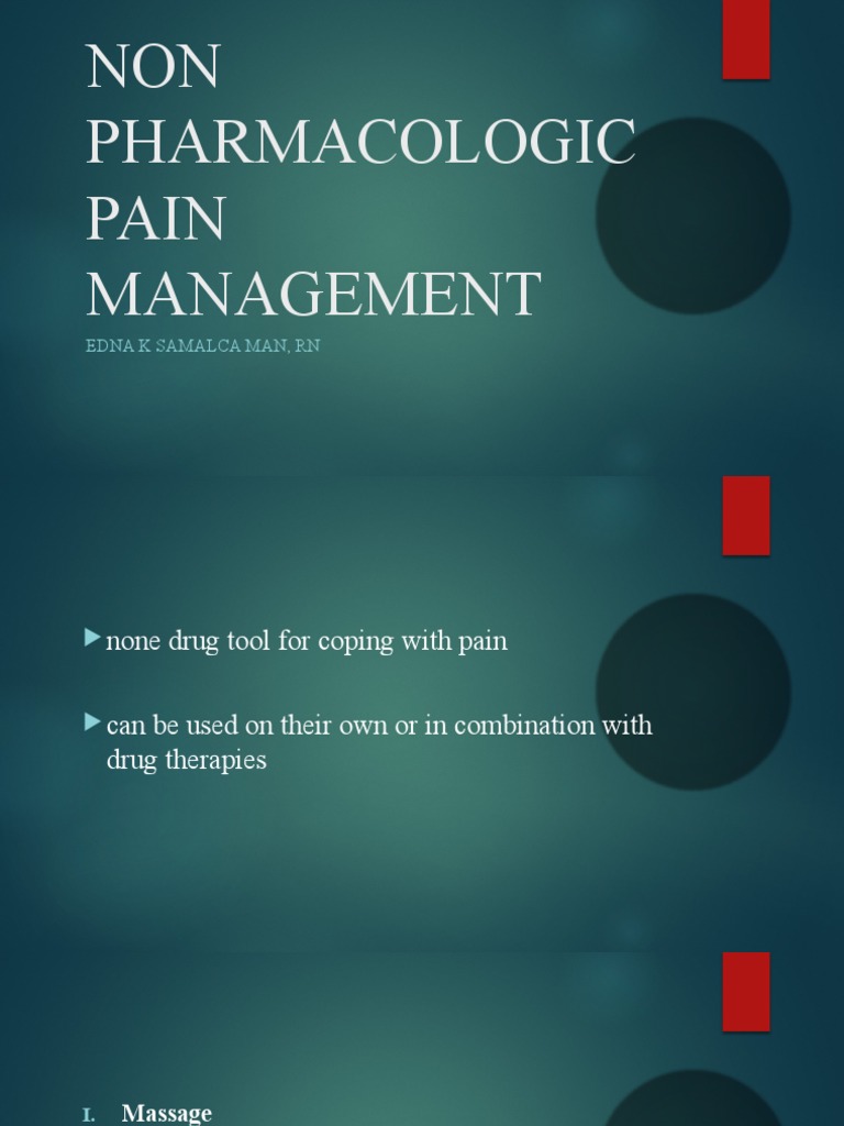Non Pharmacologic Pain Management | PDF | Massage | Relaxation (Psychology)