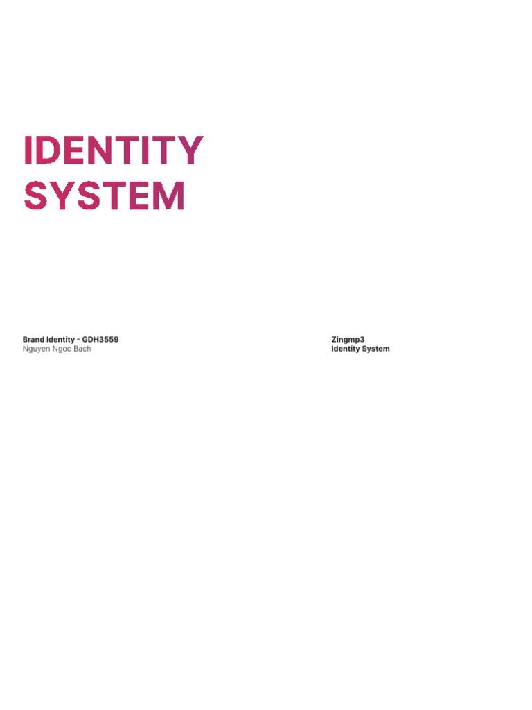 Zing Mp3 Identity System (Single) PDF | PDF | Logos | Brand
