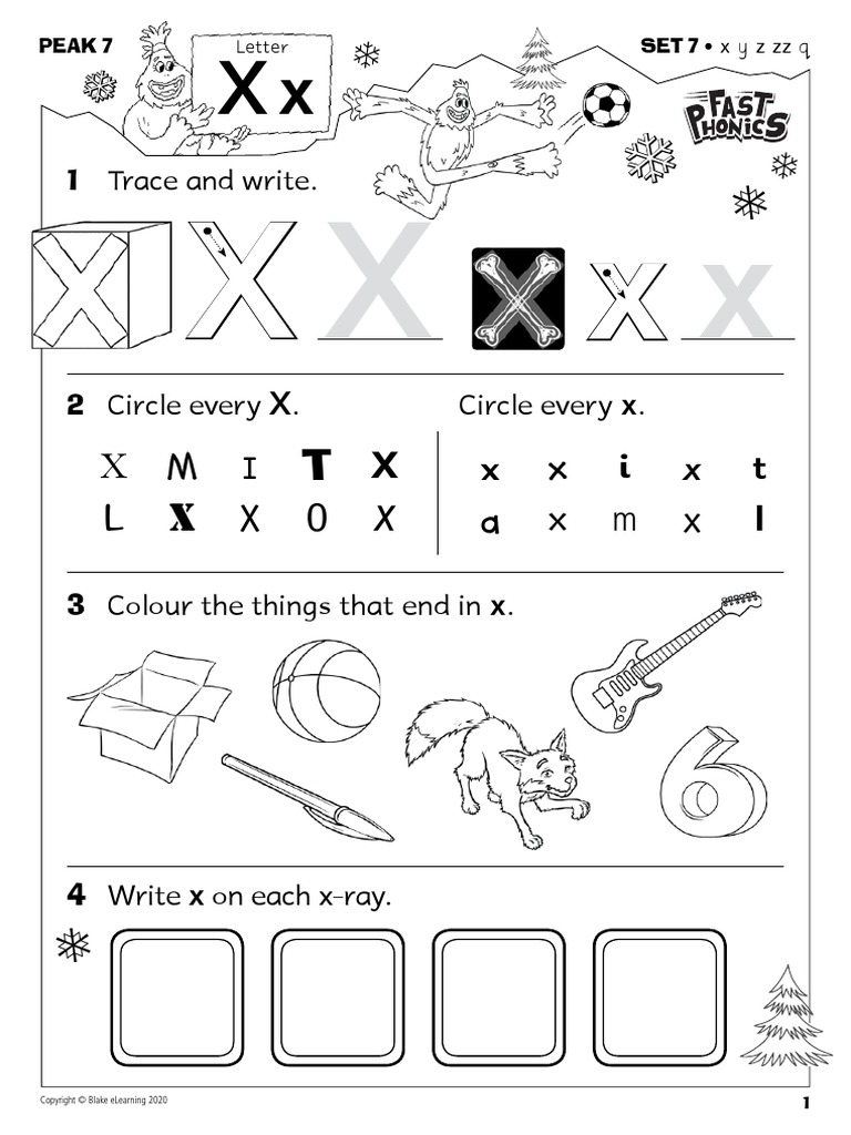 Activity Sheet FP Fast Phonics Worksheets Peak 7 Peak 7 Phonics en-GB | PDF