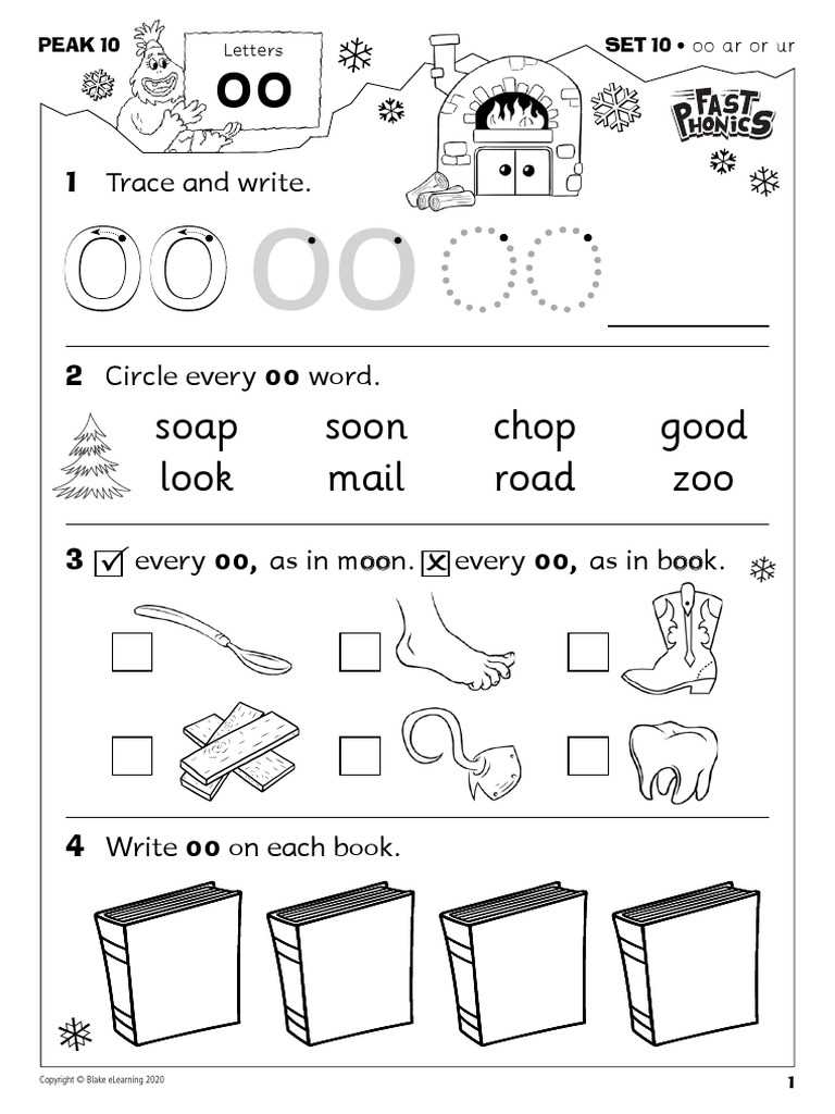Activity Sheet FP Fast Phonics Worksheets Peak 10 Peak 10 Phonics en-GB ...
