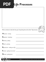 The 7 Life Processes | PDF