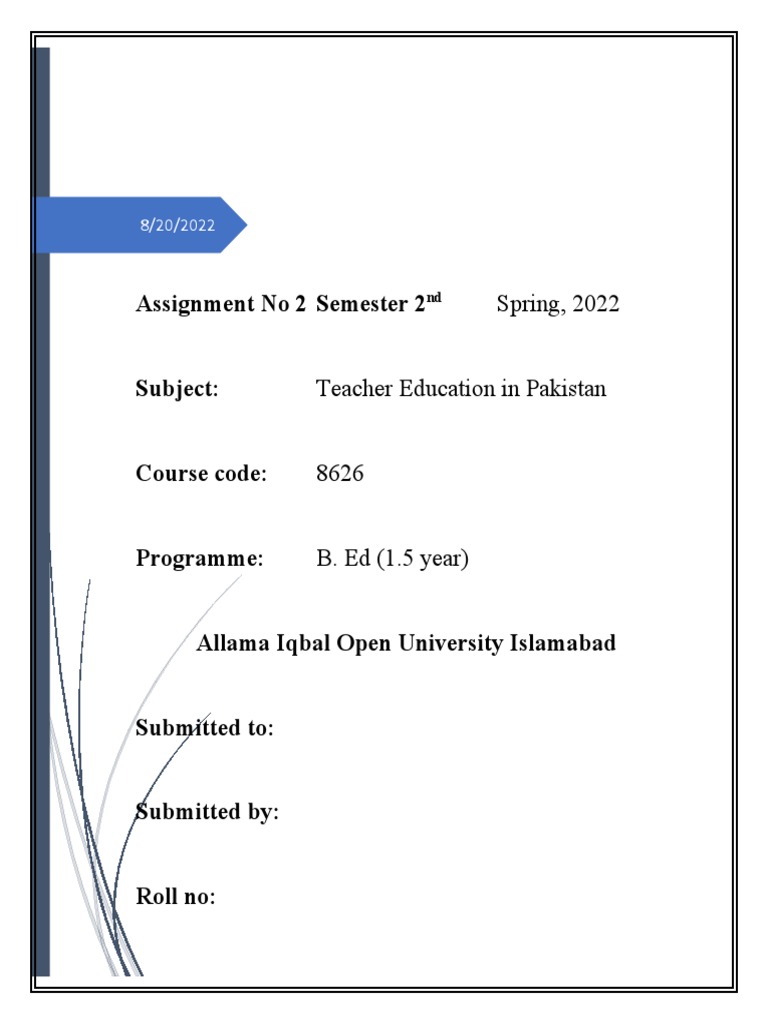 8626 Assignment No 2 | PDF | Educational Technology | Teaching Method 8626 Assignment No 2 | PDF | Educational Technology | Teaching Method