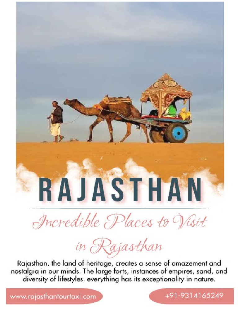 Top 10 Incredible Places To Visit in Rajasthan | PDF | Tourism