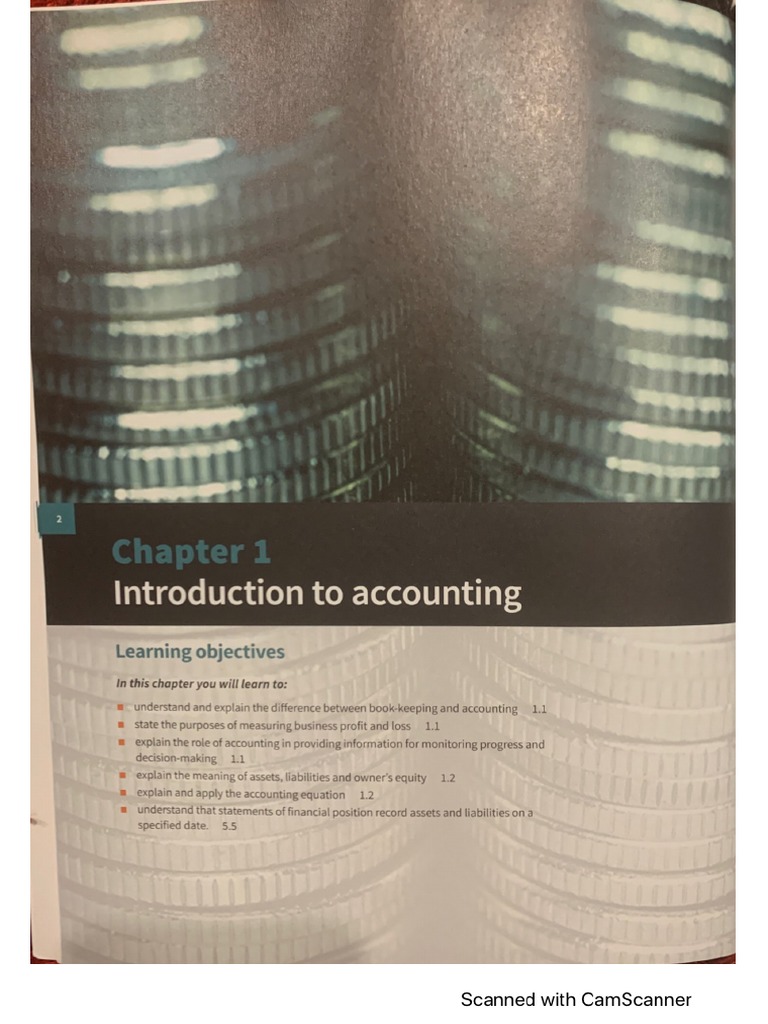 Accounting Chapter 1 | PDF