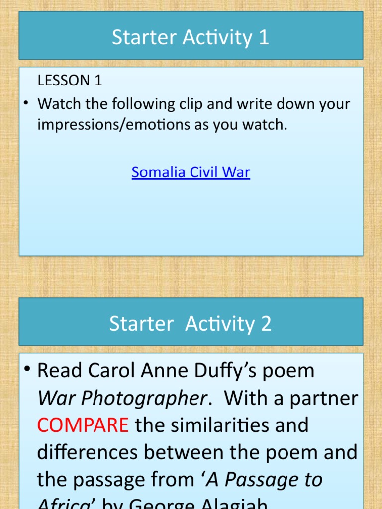 A Passage To Africa | PDF | Thought | Feeling