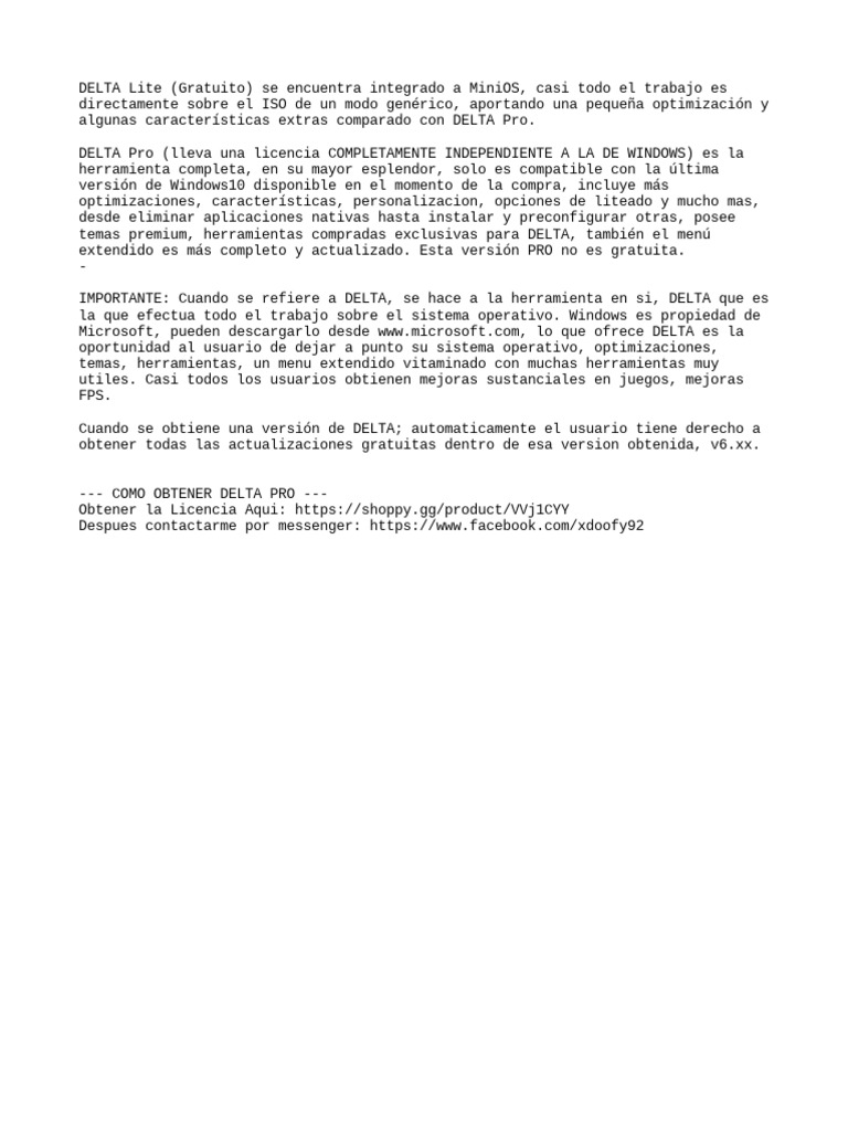 DELTA PRO Licencia | PDF