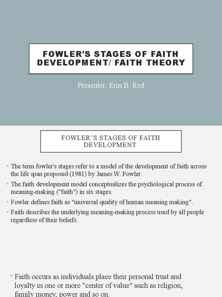 Fowler's Faith Theory | PDF | Faith | Morality