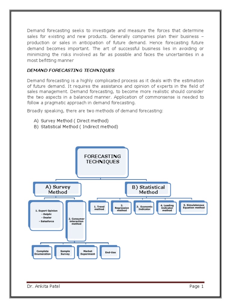 Sem 3 Managerial Economics Module 2 DEMAND FORCASTING TECHNIQUES | PDF ...
