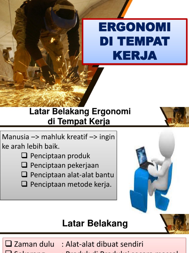 Ergonomi Di Tempat Kerja | PDF