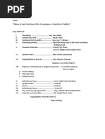 Daloy NG Programa FILIPINO | PDF