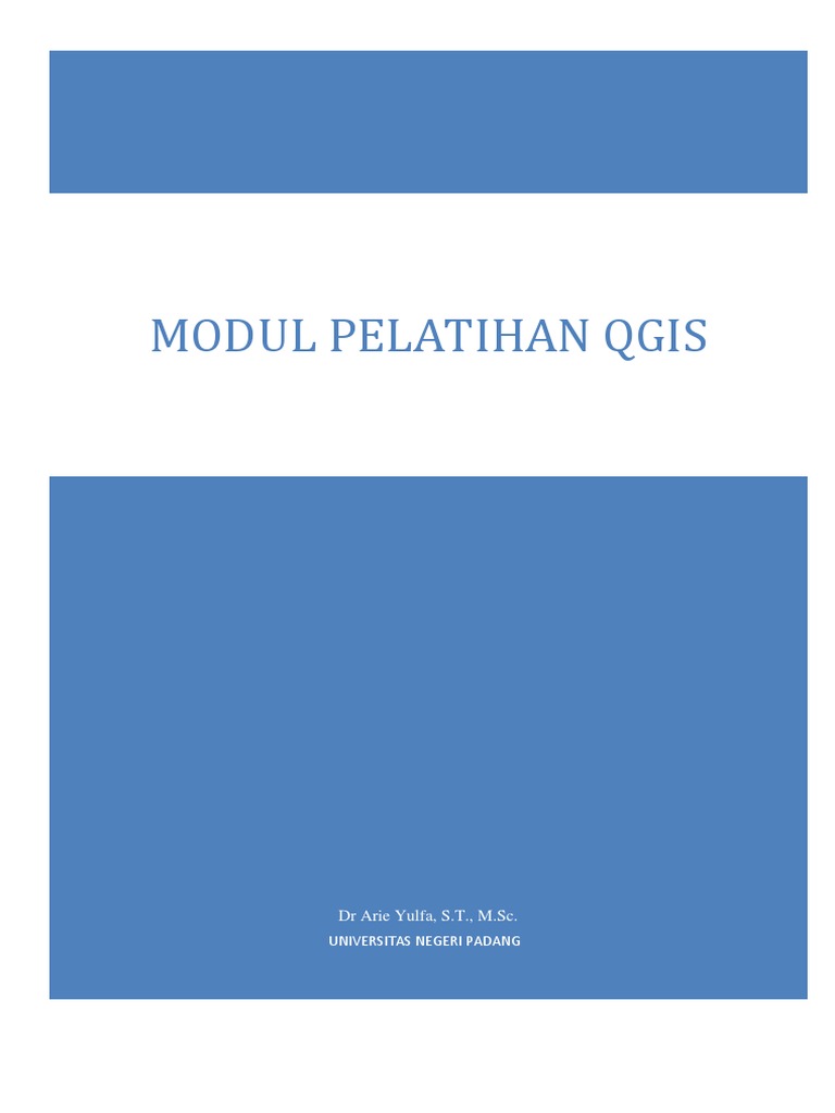 Modul Pelatihan Qgis | PDF