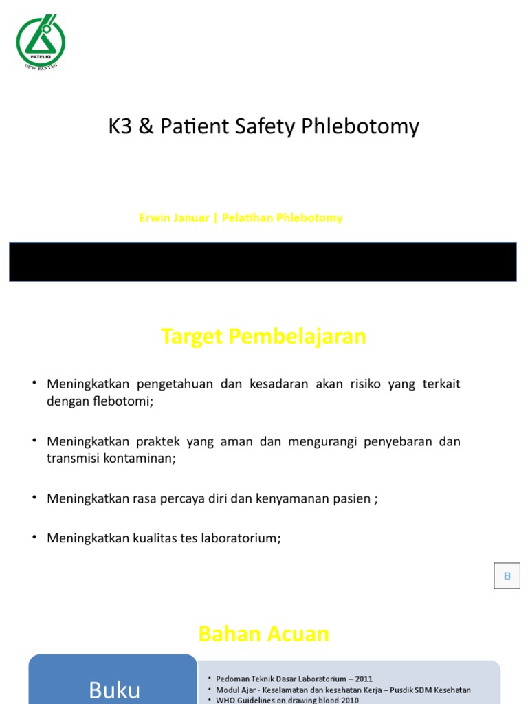 K3 Patient Safety Phlebotomy | PDF